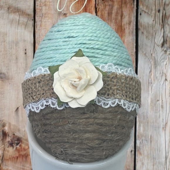 Hand Crafted | Holiday | Rustic Set Of Jute Easter Eggs Custom Eggs ...